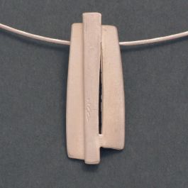 Silver, nobel: “Barbara” Small Untarnished Silver Pendant - schmuckwerk ...